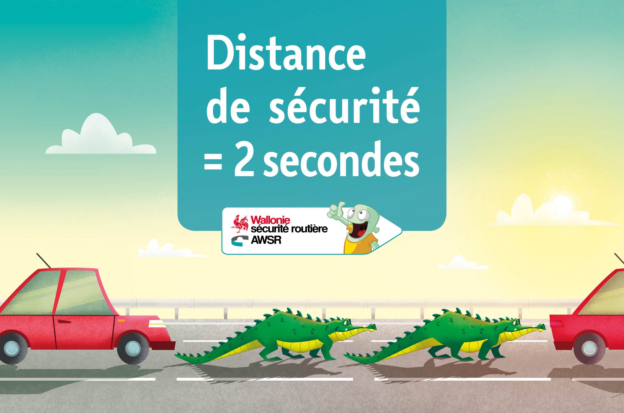 Distance de sécurité = 2 secondes | AWSR