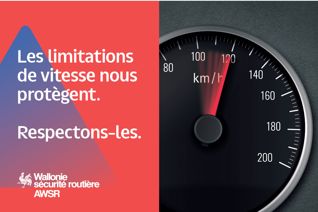 Les limitations de vitesse nous protègent. Respectons-les.